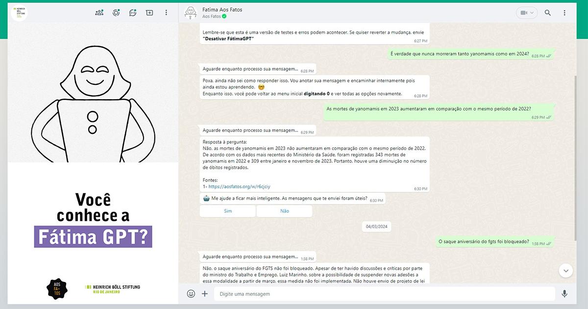 Uma robot contra a desinformação - Conheça a Fátima GPT | Heinrich Böll ...