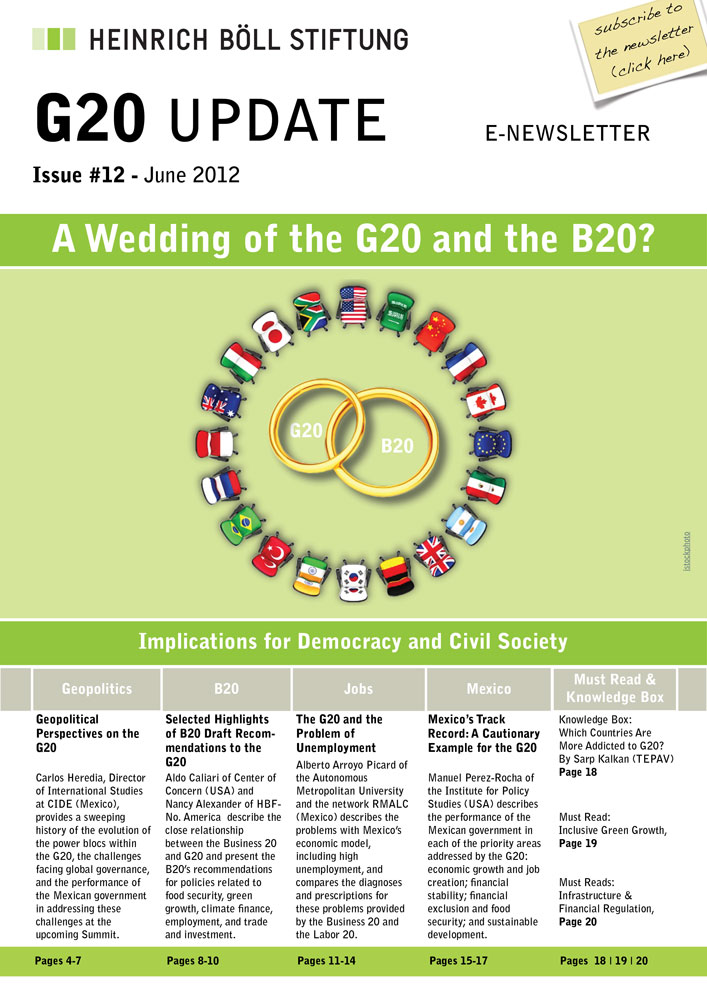 G20 Update | Heinrich Böll Stiftung - Rio de Janeiro | Brasil